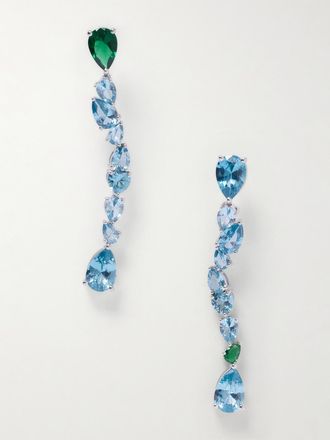 Completedworks Ohrringe Aus Recyceltem Silber Mit Synthetischen Spinellen Und Cubic Zirkonia