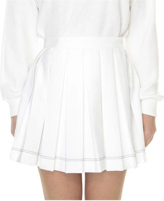 Lacoste Femme, Jupes, Blanc, Taille: 40 FR Jupe Courte