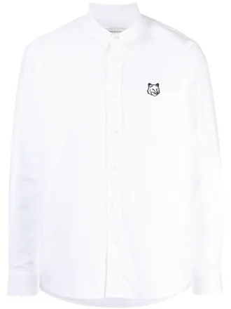Maison Kitsun&eacute; ^ patch renard - Blanc