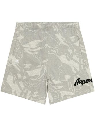 Aape By A Bathing Ape short en coton mélangés - Gris