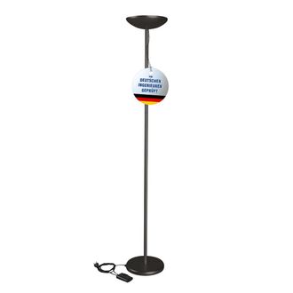 Maul Stehlampe Halogen MAULsky | Lampe stufenlos dimmbar | Leselampe mit Fu&szlig;schalter | Stehlampe Wohnzimmer, B&uuml;ro | Deckenfluter mit 2900 Kelvin | 28 x 28 