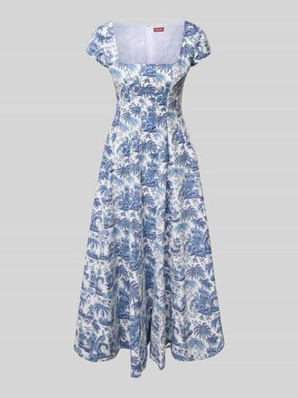 Staud Midikleid mit Karree-Ausschnitt Modell WELLS