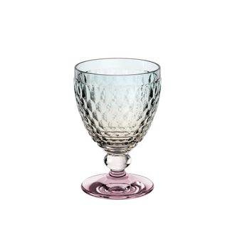 Villeroy & Boch Boston Pearl Rotweinglas 132mm, Glas für Rotwein, facettiertes Kristallglas, robust und spülmaschinenfest, Premium Qualität Made in Germany, farbgespr