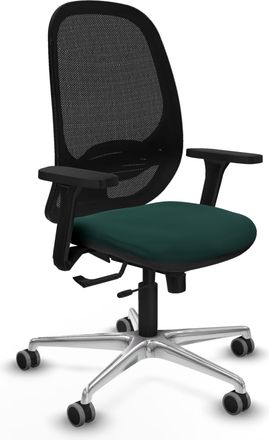 Piqueras y Crespo Stuhl mit zylindrischer R&uuml;ckenlehne und Armlehnen, h&ouml;henverstellbare Lendenwirbelst&uuml;tze, ausgestattet mit Syncro/Traslack und Schneideschaum, mit Roll