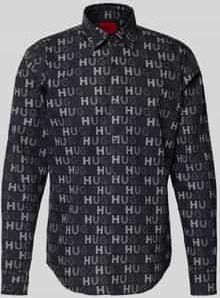HUGO BOSS Slim Fit Freizeithemd aus reiner Baumwolle Modell ERMO