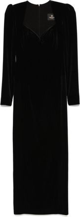 Cristallini robe longue Mistique - Noir