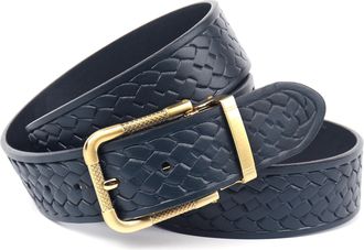 Anthoni Crown Unisex Damengürtel Gürtel, dunkelblau, 115