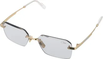 Cazal Titanium Rectangle Sunglasses - Gray
