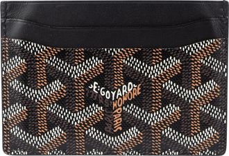 Goyard Portemonnaie - Goyard Noir Goyardine Monogram Cardholder - Gr. unisize - in Schwarz - f&uuml;r Damen