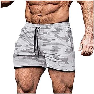 Generic Short de surv&ecirc;tement pour homme, taille &eacute;lastique, respirant, l&eacute;ger, respirant, short dentra&icirc;nement de sport avec cordon de serrage et poches pour le 