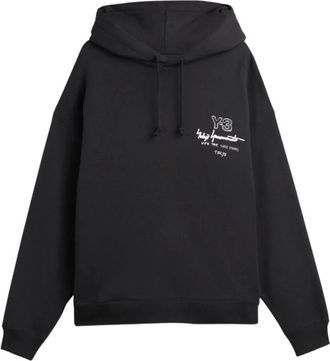 Yohji Yamamoto Homme, Sweatshirts et sweats &agrave; capuche, Noir, Taille: L Merch Sweat &agrave; capuche