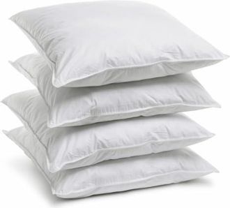 Bleu Calin Home Collection - Lot de 4 Oreillers Anti-Acariens 60x60cm, Gamme Hygiène Parfaite, Fabriqués en France