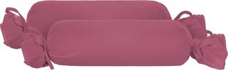 Biberna 0077144 Nackenrollenbezug Feinjersey, gekämmte Baumwolle, superweich 2x 15x40 cm, brombeer