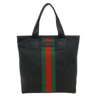Gucci Sac cabas en toile de nylon Pre-owned - Homme - Pre-owned - Noir - Taille: ONE Size