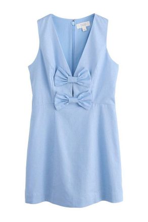 Next Minikleid &Auml;rmelloses Minikleid mit Schleife vorne, Kurzgr&ouml;&szlig;e (1-tlg)