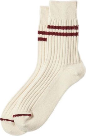 RoToTo chaussettes côtelées à rayures - Tons neutres