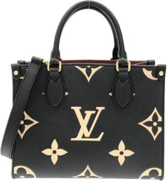 Louis Vuitton Pre-owned OnTheGo Monogram Empreinte Bag - Femme - Pre-owned - Noir - Taille: ONE Size