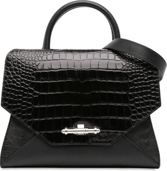 Givenchy Hobo Bags - Croc Embossed Calfskin Obsedia Satchel - Gr. unisize - in Schwarz - für Damen