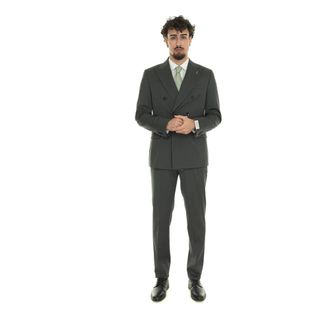 Paoloni Woll Doppelreihiges Kleid - - Suits - Herren - Grau - S