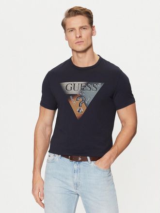 Guess T-Shirt M5RI14 J1314 Dunkelblau Slim Fit