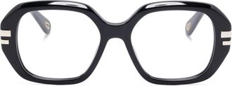 Chloé Brille mit eckigem Gestell - Schwarz
