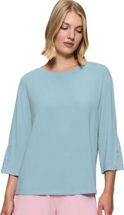 Triumph Aura Spotlight Top, Hemd Damen, Blau (Silver Blue), 38
