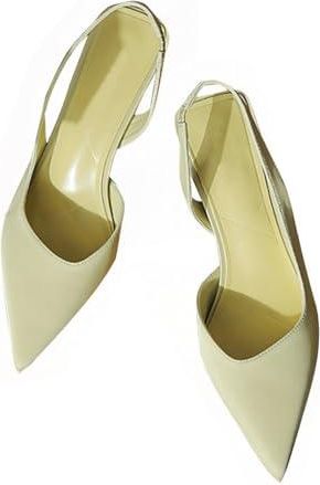 Minetom Femme Escarpins Élégant Bout Pointu Pumps Été Talon Haut Chaussure de Fête Soirée Mariage Bureau A Vert 40 EU