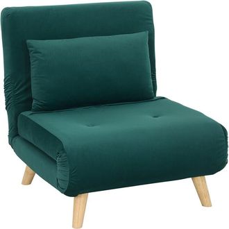 HOMCOM 3 in 1 Schlafsessel Klappbar Schlafsofa mit Bettfunktion Verstellbarer R&uuml;ckenlehne Kissen G&auml;stebett in Leinenoptik Relaxsessel Klappsessel f&uuml;r