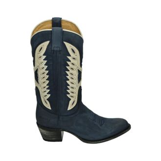 Sendra Western Blaue Nubuklederstiefel - - Shoes - Damen - Blau - 37 EU