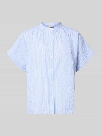 Milano Regular Fit Bluse mit Stehkragen
