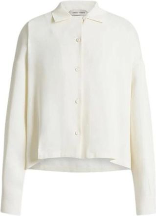 Alberta Ferretti Femme, Blouses et Chemises, Blanc, Taille: 36 FR Chemise Fluide en Cr&ecirc;pe