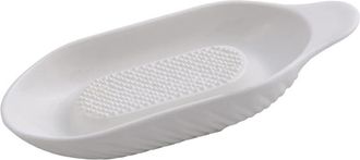 Lurrose Keramik-Reibeplatte, manueller Ingwer-Zerkleinerer Mühle tragbare Knoblauchreibe Küchenwerkzeug für Zuhause