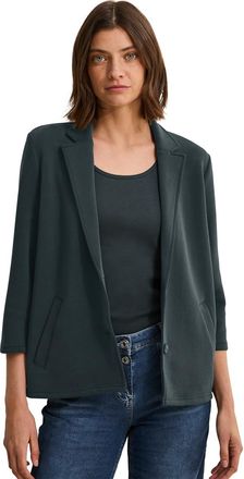 Cecil Damen B212596 Silk-Touch Blazer, Slate Khaki, XL