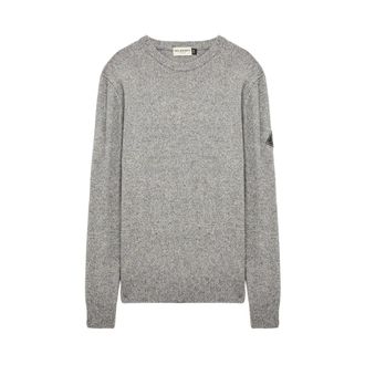 Roy Rogers Woll- und Kaschmirpullover mit zweifarbiger Wolle - - Knitwear - Herren - Grau - L