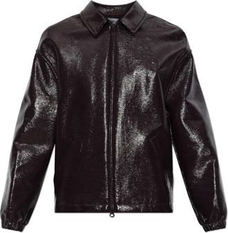 Courr&egrave;ges Bomber en vinyle - Femme - Vestes - Rouge - Taille: 36 FR