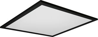 Ledvance LED WiFi Deckenleuchte schwarz, 28W, 2000LM, 3000-6500K, 45x45 cm, Wandleuchte dimmbar, RGB Technologie, Smart+Planon, steuerbar über App oder Spracha
