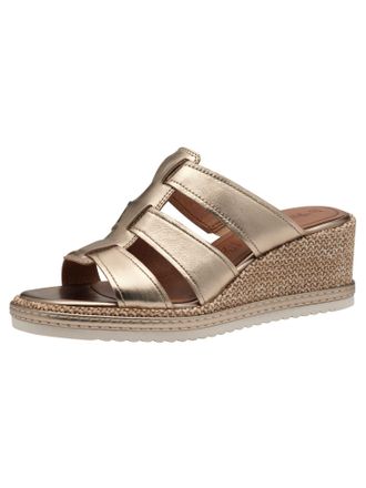 Tamaris Pantolette Damen Keilabsatz metallic,EU 40
