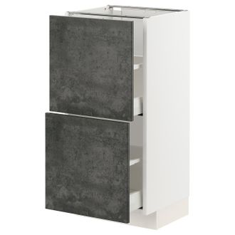 IKEA METOD / MAXIMERA Unterschrank mit 2 Schubladen