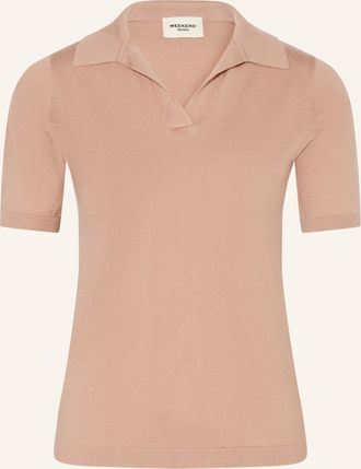 Max Mara Weekend Max Mara Strick-Poloshirt Roncolo Mit Seide rosa