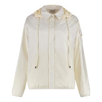 Moncler Techno Fabric Padded Jacket - - Jackets - Damen - Beige - S