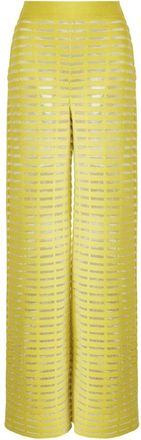Genny Femme, Pantalons, Vert, Taille: 36 FR Wide Pantalons