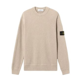 Stone Island Feinstrick-Rundhalspullover - - Knitwear - Herren - Beige - L