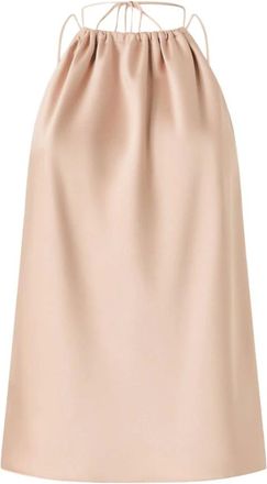 Pinko Pinko, Femme, Blouses et Chemises, Rose, Taille: 42 FR Blouse sans manches &agrave; encolure fronc&eacute;e