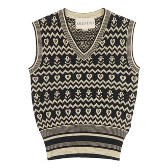 Valentino Gilet in Maglia - - Knitwear - Damen - Schwarzk - M