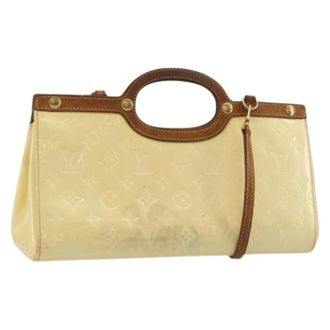 Louis Vuitton Sac &agrave; main en cuir verni Pre-owned - Femme - Pre-owned - Beige - Taille: ONE Size