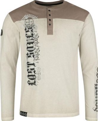 Rock Rebel by EMP Herren graues detailreiches Langarmshirt XXL