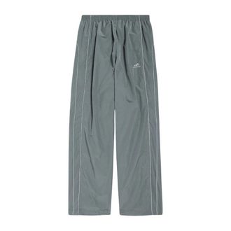 Balenciaga Techno Cotton Poplin Bodies Track Pants - - Trousers - Herren - Grau - M