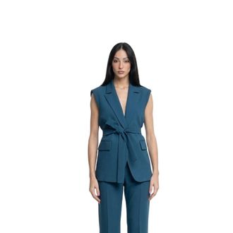 Kaos Kaos - Gilet Sijmr020-3010 - Femme - Vestes - Bleu - Taille: 38 FR
