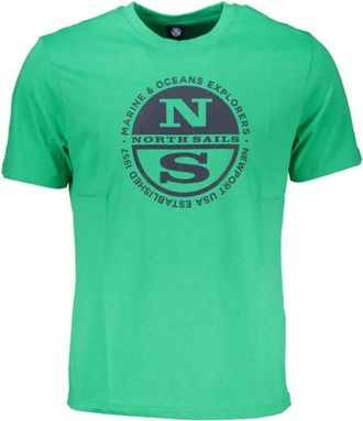 North Sails Cotton T-Shirt - - Tops - Herren - Gr&uuml;n - L