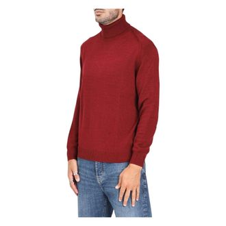 A|X Armani Exchange Pull &agrave; col roul&eacute; - Homme - Pulls - Rouge - Taille: S